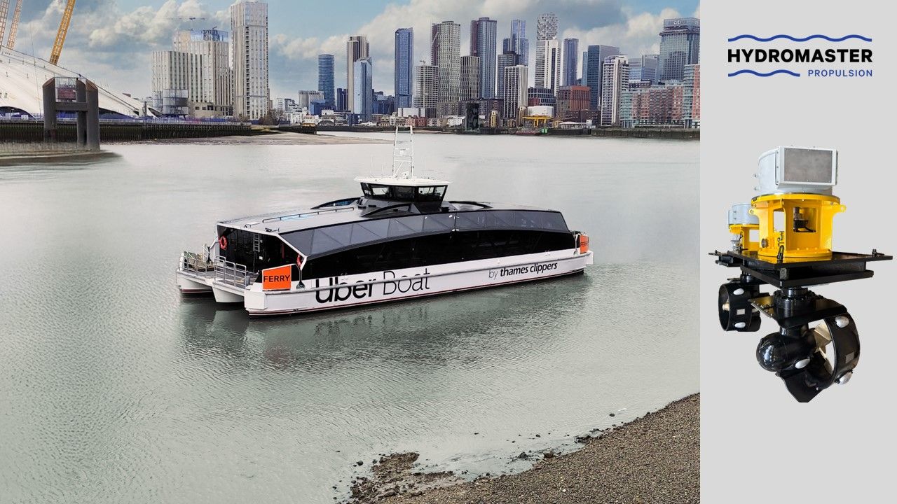 The new catamaran type all electric ferry 'Orbit Clipper' - Hydromaster
